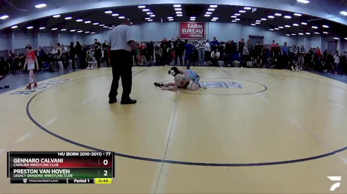 77 lbs Semifinal - Preston Van Hoven, Legacy Dragons Wrestling Club vs ...