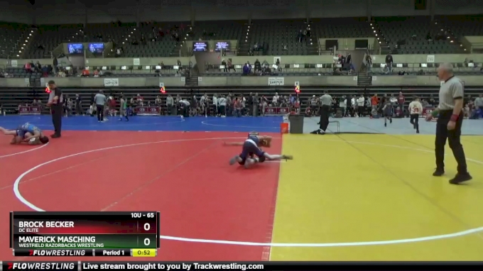 65 lbs Cons. Round 5 - Maverick Masching, Westfield Razorbacks ...