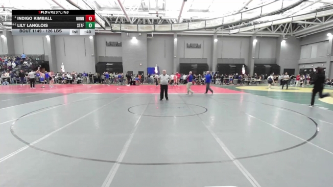 132 lbs Consi Of 16 #2 - Kylie Barefoot, Cheshire vs Sarah Villafuerte ...