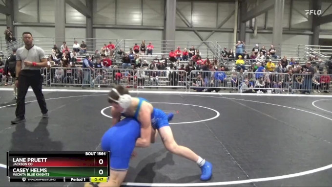 140 lbs Cons. Round 1 - Casey Helms, Wichita Blue Knights vs Lane ...