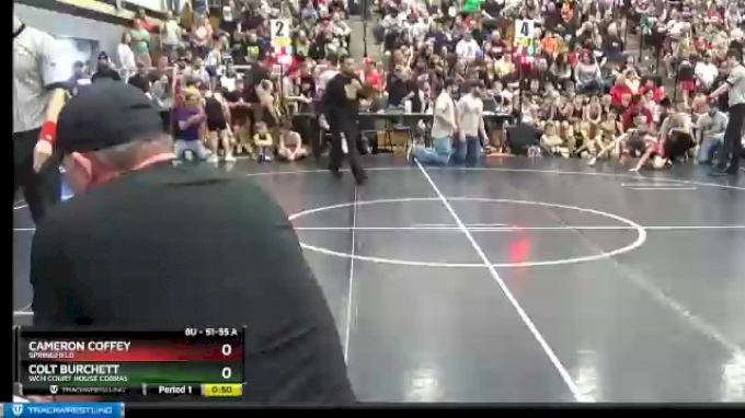 51 lbs Quarterfinal - Colt Burchett, WCH Court House Cobras vs Cameron ...
