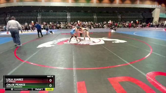 120 lbs Cons. Round 5 - Lola Juarez, El Dorado vs Chloe Pearce, Rancho ...