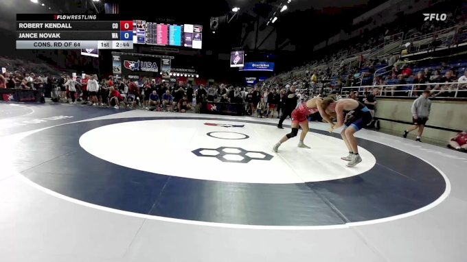 165 lbs Cons. Rd Of 64 - Robert Kendall, CO vs Jance Novak, WA