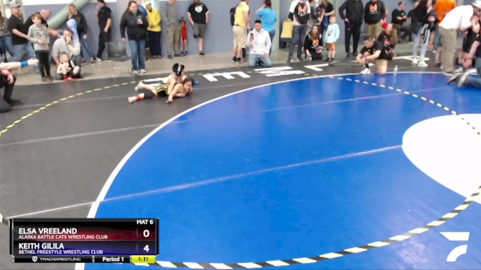 85 lbs X Bracket - Elsa Vreeland, Alaska Battle Cats Wrestling Club vs ...