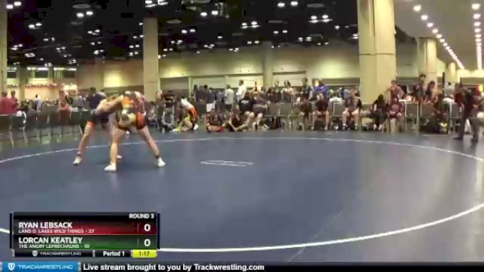 152 lbs Round 3 (10 Team) - Ryan Lebsack, Land O` Lakes Wild Things vs ...