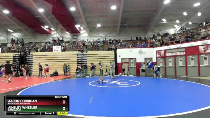48-52 lbs Round 2 - Aaron Corrigan, Buckhorn Youth WC vs Ainsley ...