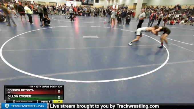 126 lbs Champ. Round 4 - Connor Ritonya, NE vs Dillon Cooper, KS