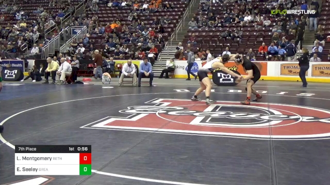 195 lbs 7th Place - Luke Montgomery, Bethel Park vs Ethan Seeley, Great ...