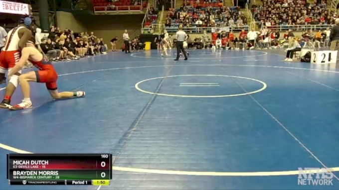 160 lbs Wb 1 - Brayden Morris, W4-Bismarck Century vs Micah Dutch, E3 ...