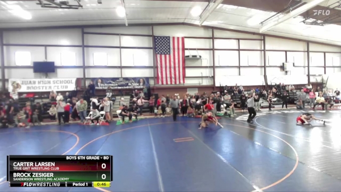 80 lbs Cons. Semi - Brock Zesiger, Sanderson Wrestling Academy vs ...