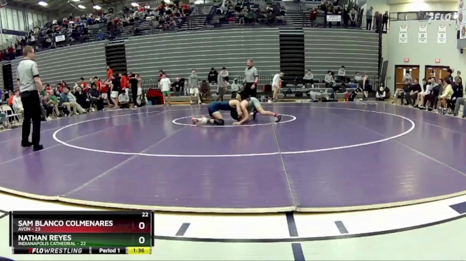 113 lbs Semis & 1st Wrestleback (8 Team) - Sam Blanco Colmenares, Avon vs Nathan Reyes ...