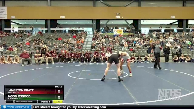 175 lbs Quarterfinals (8 Team) - Jason Osgood, Blackwell vs Langston ...