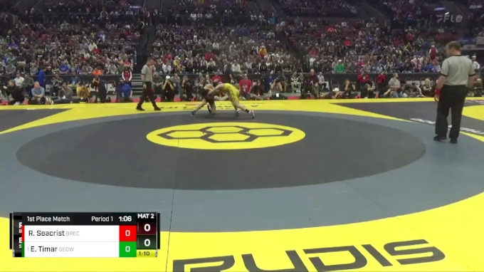 D1-106 lbs 1st Place Match - Ethan Timar, St. Edward vs Rylan Seacrist ...