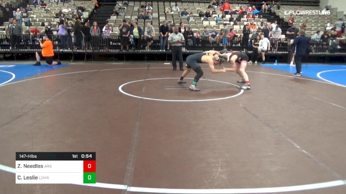 147 lbs Consi Of 16 #1 - Zach Needles, Arsenal WC vs Cameron Leslie ...