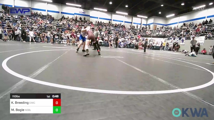 110 lbs Rr Rnd 1 - Kaden Breeding, Eufaula Ironheads Wrestling Club vs ...