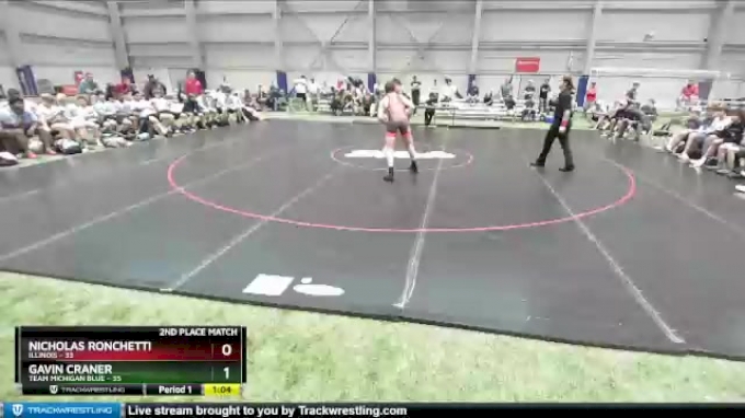 170 lbs 2nd Place Match (8 Team) - Nicholas Ronchetti, Illinois vs ...