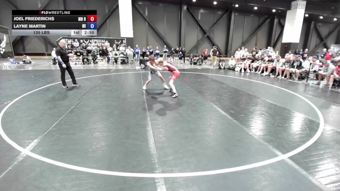 120 lbs Joel Friederichs, Minnesota Blue vs Layne Martin, Michigan