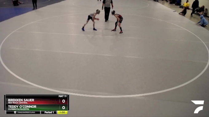 60B Semifinal - Teddy O`Connor, Zumbrota/Mazeppa vs Brekken Sauer, Red ...