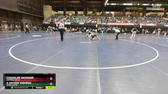 184 lbs Champ. Round 1 - Chandler Woenker, Campbellsville vs 6 Hayden ...