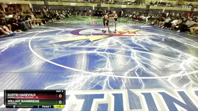 107 lbs Round 2 (4 Team) - Austin Hagevold, Marion Central Catholic vs ...
