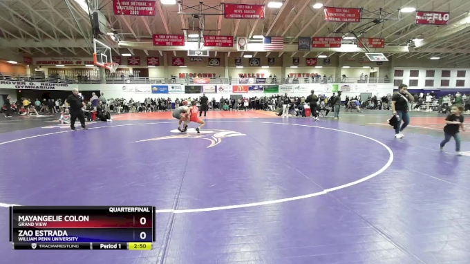 117 lbs Quarterfinal - Mayangelie Colon, Grand View vs Zao Estrada ...