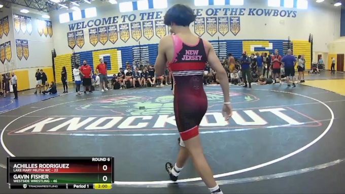 106 lbs Round 6 (8 Team) - Gavin Fisher, Westside Wrestling vs Achilles ...