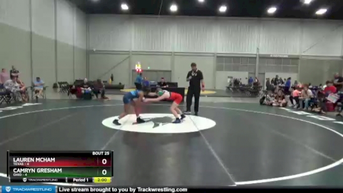 92 lbs Round 7 (8 Team) - Lauren McHam, Texas vs Camryn Gresham, Ohio