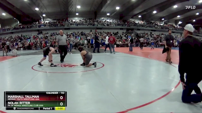 110 lbs Cons. Round 2 - Nolan Ritter, FH Jr Vikings Wrestling Club-AAA ...
