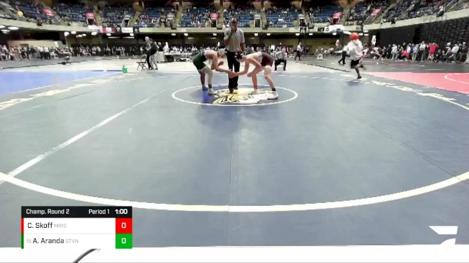 132 lbs Champ. Round 2 - Alejandro Aranda, Glenbard West vs Carter ...