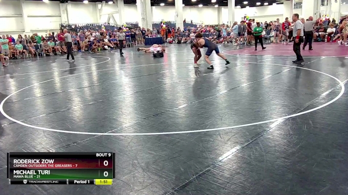 144 lbs Quarters & Wb (16 Team) - Michael Turi, MAWA Blue vs Roderick ...