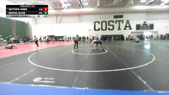 150 lbs Champ. Round 1 - Matthew James, El Dorado vs Marcel Blake ...