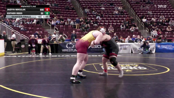 235 lbs Quarterfinal - Jaidyn Mikulak, Honesdale-G vs Esther Reed, Big ...