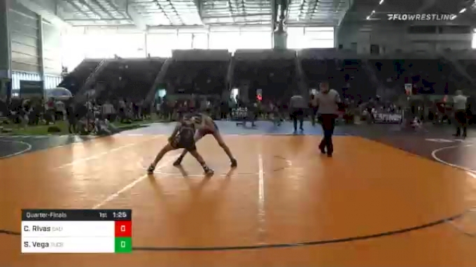 109 lbs Quarterfinal - Caleb Rivas, Cali Warriors vs Sergio Vega ...