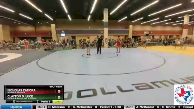 132 lbs Champ. Round 1 - Nicholas Zamora, Warrior Trained vs Clayton D ...