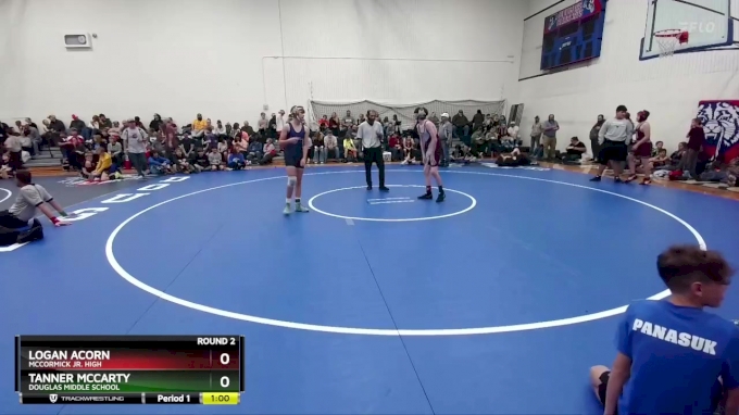 120-125 lbs Round 2 - Tanner McCarty, Douglas Middle School vs Logan ...