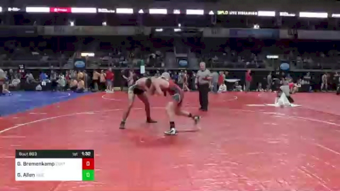 174 lbs 5th Place - Gaven Bremenkamp, Central Bulldogs vs Gunar Allen ...