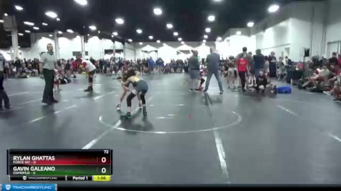72 lbs Round 5 (8 Team) - Rylan Ghattas, Force WC vs Gavin Galeano ...