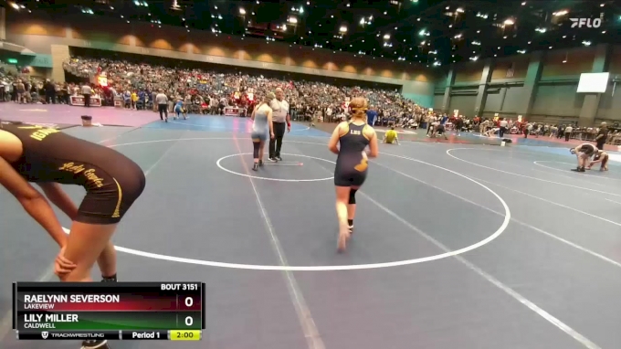 152 lbs Champ. Round 1 - Raelynn Severson, Lakeview vs Lily Miller ...