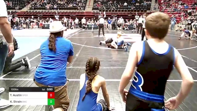 100 lbs Semifinal - Taegan Austin, Sperry Wrestling Club vs Kolton ...