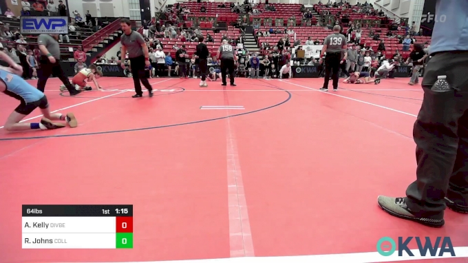 64 lbs Rr Rnd 5 - Aden Kelly, Division Bell Wrestling vs Ryzen Johns ...