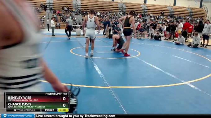 157 lbs Champ. Round 2 - Chance Davis, Iowa Central Community College ...