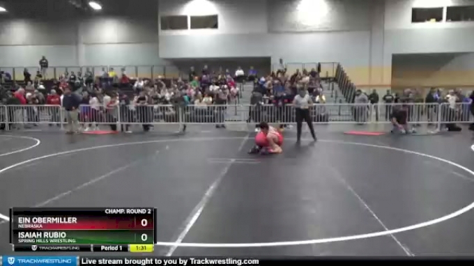 126 lbs Champ. Round 2 - Isaiah Rubio, Spring Hills Wrestling vs Ein ...