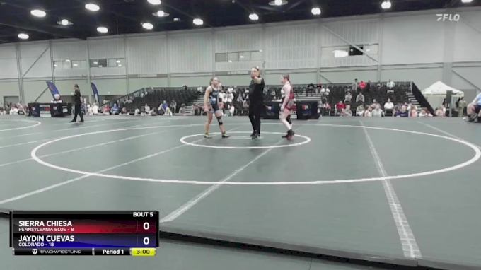 120 lbs Round 2 (8 Team) - Sierra Chiesa, Pennsylvania Blue vs Jaydin ...