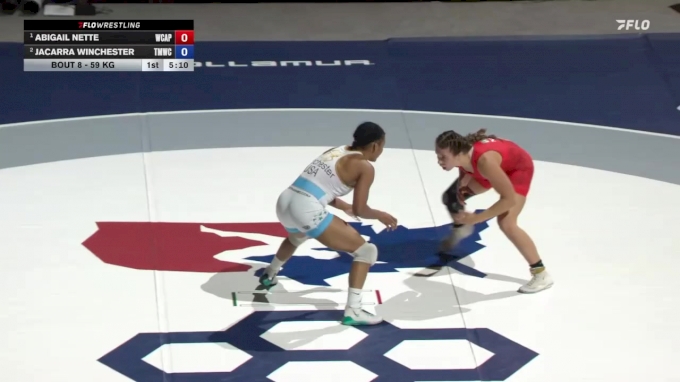 59 kg Champ. Round 1 - Abigail Nette, Army WCAP vs Jacarra Winchester, TMWC