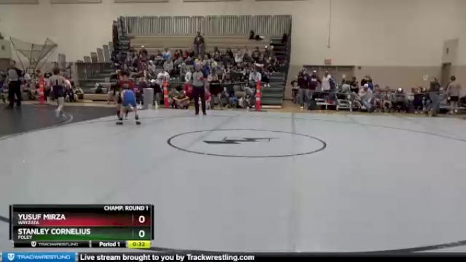 60 lbs Champ. Round 1 - Yusuf Mirza, Wayzata vs Stanley Cornelius, Foley