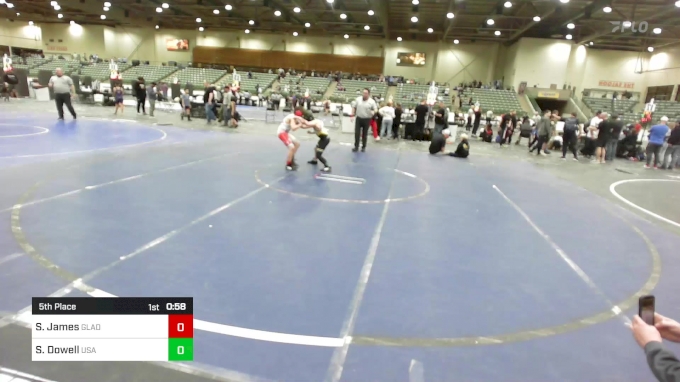 89 lbs 5th Place - Sebastian James, Gladiator Wrestling vs Sebastian ...