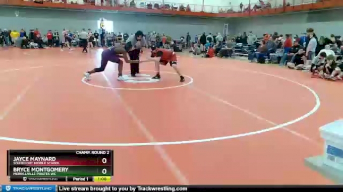 152 lbs Champ. Round 2 - Jayce Maynard, Southport Middle School vs ...