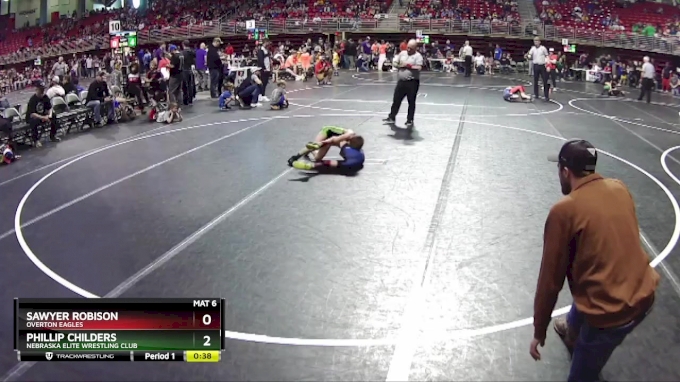 56 lbs Quarterfinal - Phillip Childers, Nebraska Elite Wrestling Club ...