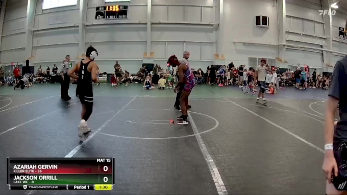 110 lbs Round 3 (8 Team) - Jackson Orrill, Lake WC vs Azariah Gervin ...