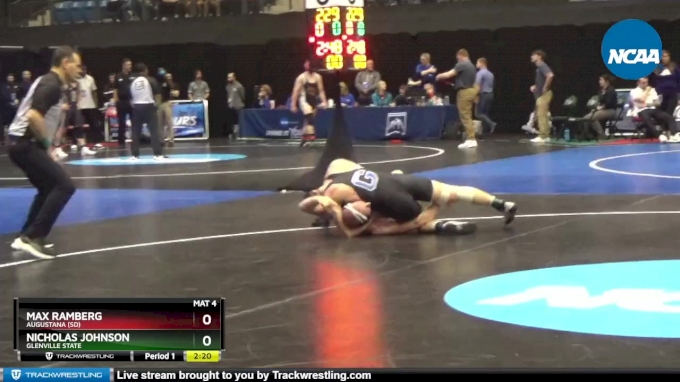 197 lbs Cons. Round 2 - Max Ramberg, Augustana (SD) vs Nicholas Johnson ...